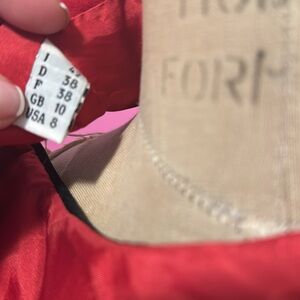 Jackets & Coats | Moschino Red Wool Question Mark Vest | Poshmark